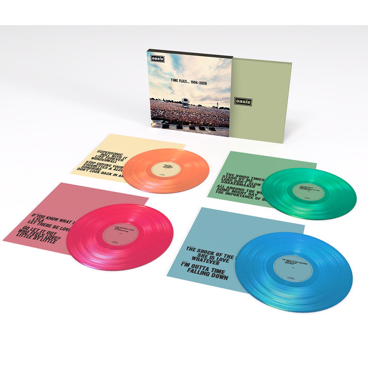 Oasis - Time Flies… 1994 - 2009 (4XLP Coloured Vinyl Box) RSD25 – Just ...